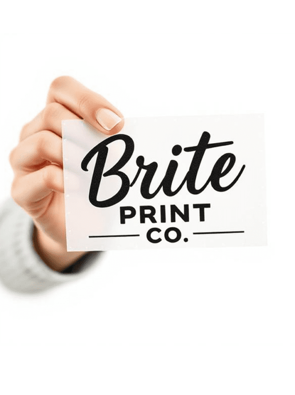 Transparent Reverse Sticker - Inkjet - Golden Arch Printing